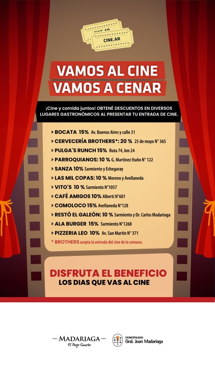 Vamos al cine, Vamos a cenar